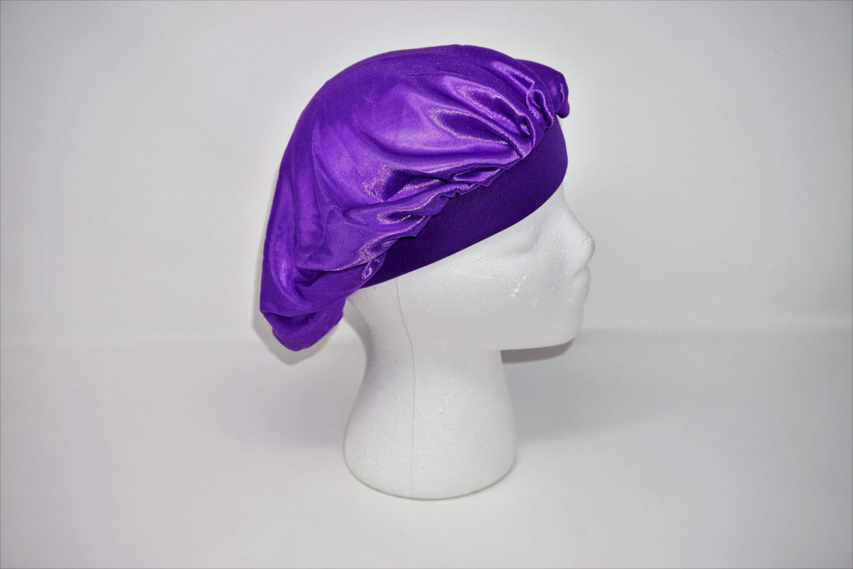 Purple Silky Satin Bonnet (2020 color updated) – Drippy Rags