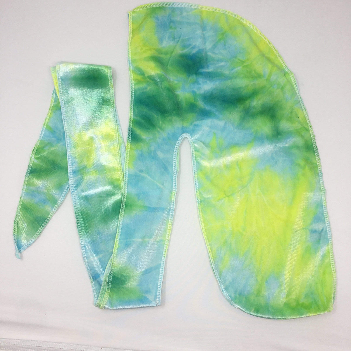 Blue Green Tiedye Velvet Durag Satin (Do rag) For Men/Women | Drippy R ...