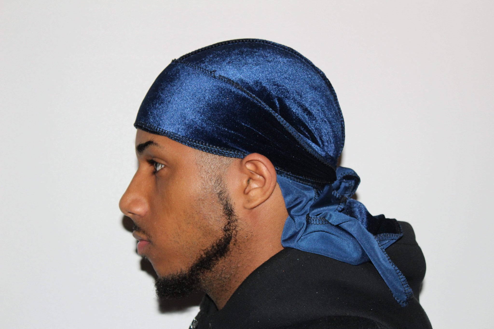 Royal Blue (Navy) Premium Velvet Durag (Doo rag Do rag) | Drippy Rags